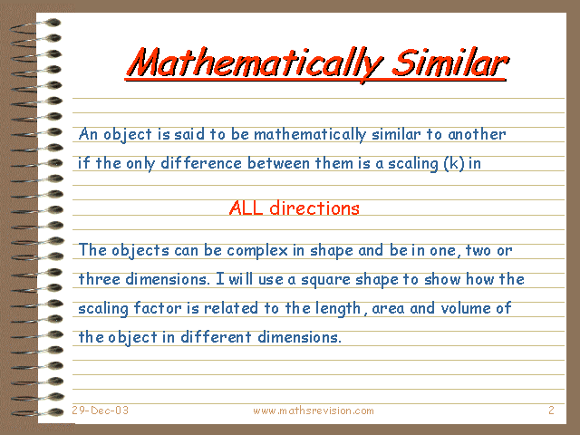 Mathematically Similar